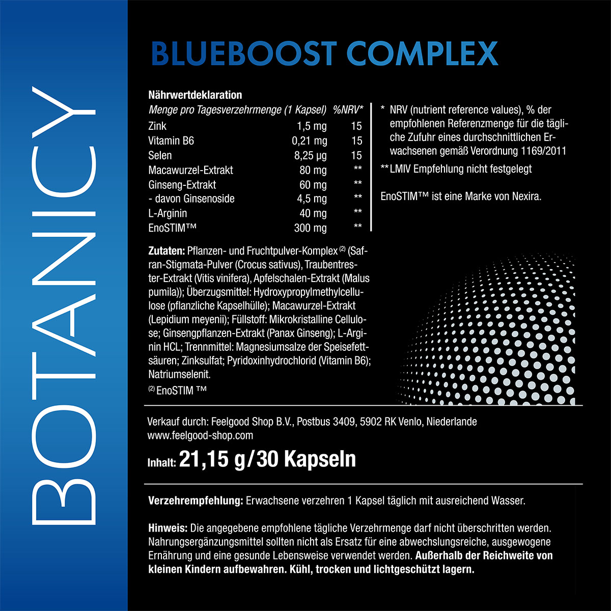 Blue Boost Complex Kapseln | Feelgood-Shop